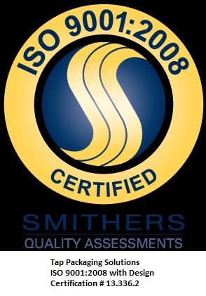 Tap Packaging Solutions Achieves ISO 9001:2008 With Design Certification