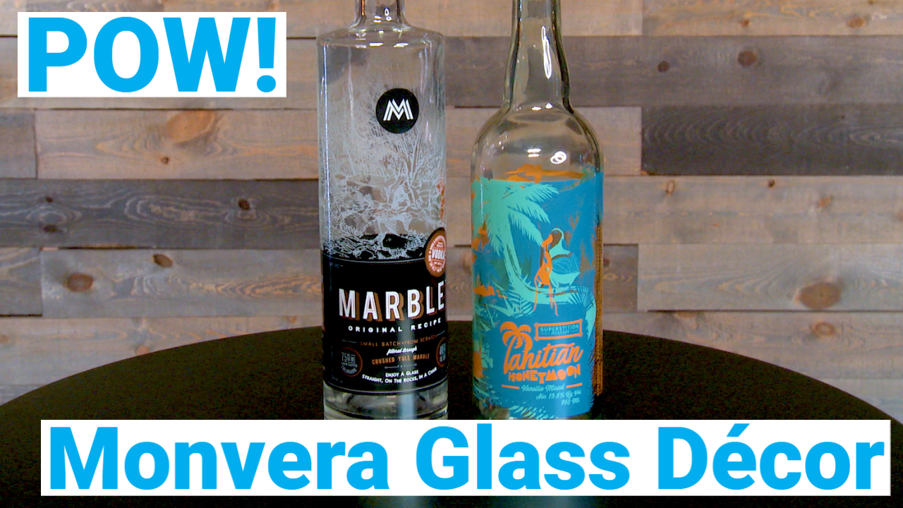Monvera Glass Décor's Direct Print Brings a Pop of Color to the Spirits ...